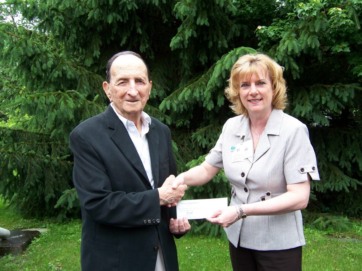 Foundation presented with check - CMH Foundation